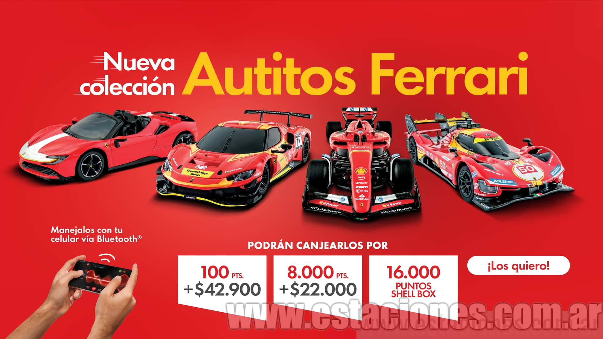 Lanzamiento: Nueva Colección Autitos Ferrari (Shell Box) - estaciones ...